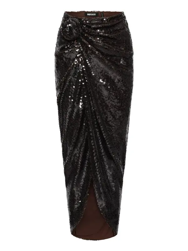 ROTATE BY BIRGER CHRISTENSEN Sequins Knot Skirt - Multicolor