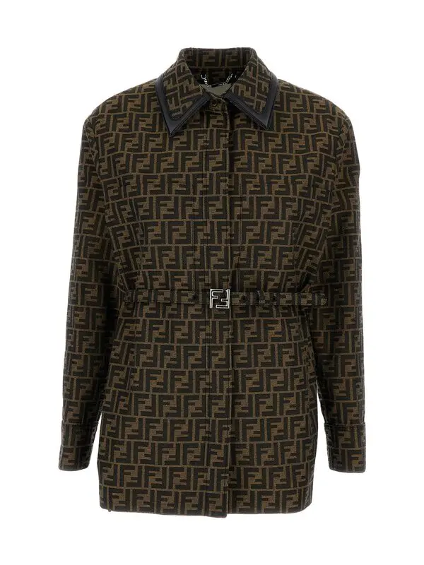 Fendi Ff Canvas Jacket - Multicolor