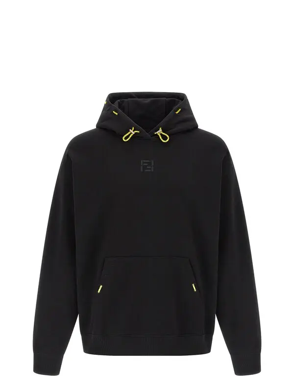Fendi Cotton Hoodie - Black