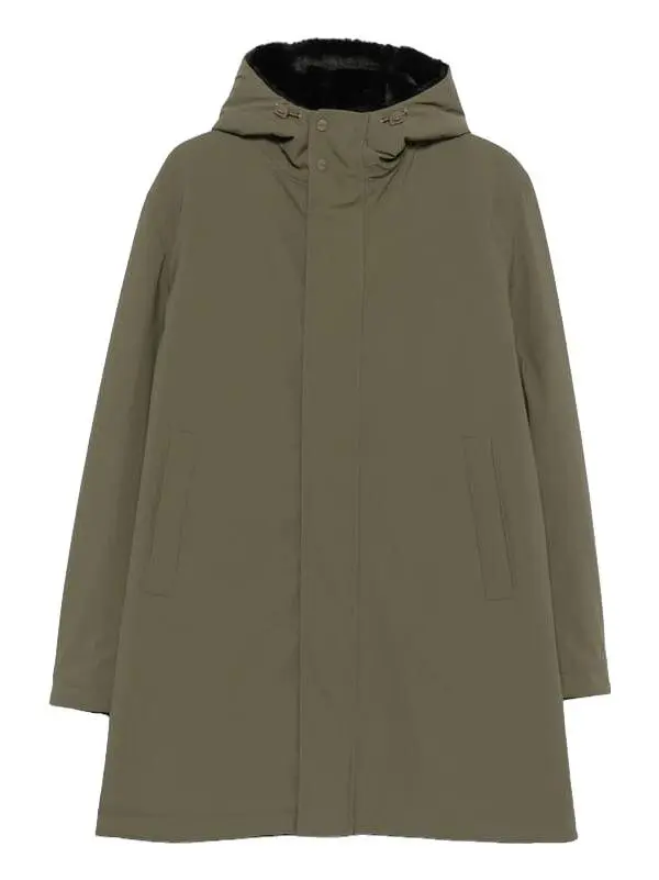Herno Faux-fur Trim Parka - Green