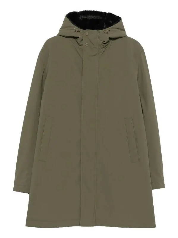 Herno Faux-fur Trim Parka - Green