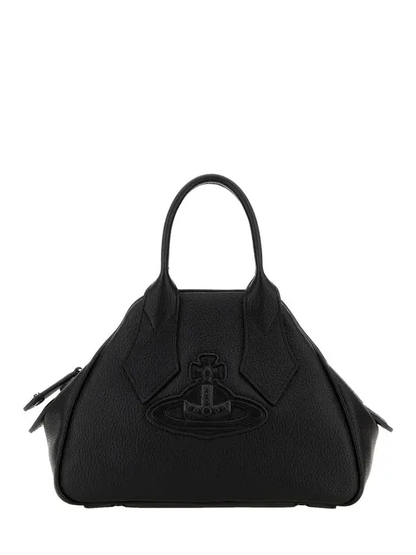 VIVIENNE WESTWOOD Leather Small Yasmine Handbag - Black