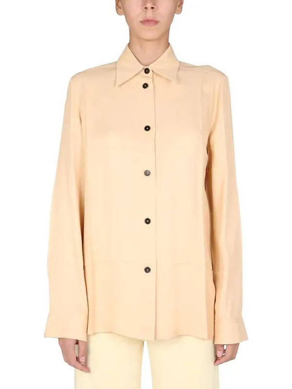 JIL SANDER Boxy Fit Shirt - Cream