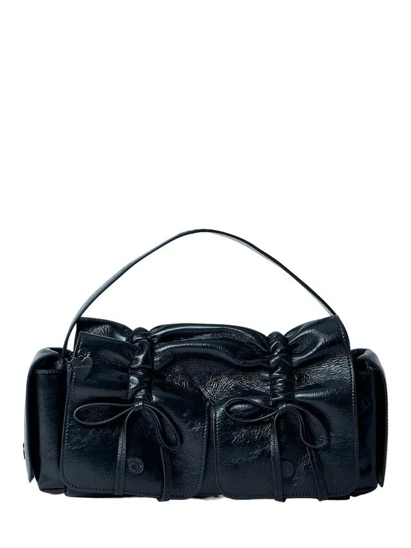 Acne Studios Multipocket Leather Shoulder Bag - Black