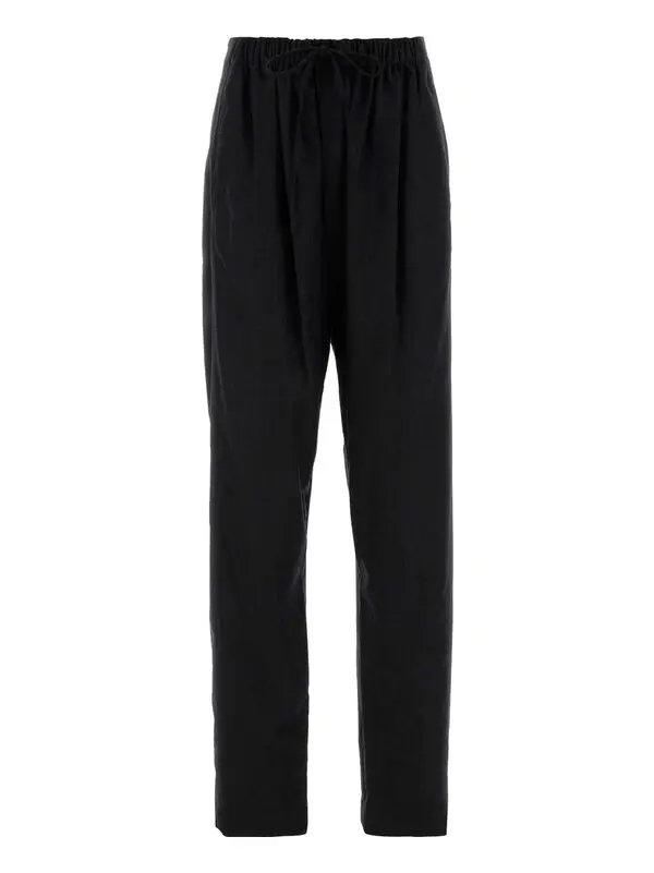 LEMAIRE Charcoal Cashmere Blend Pant - Gray