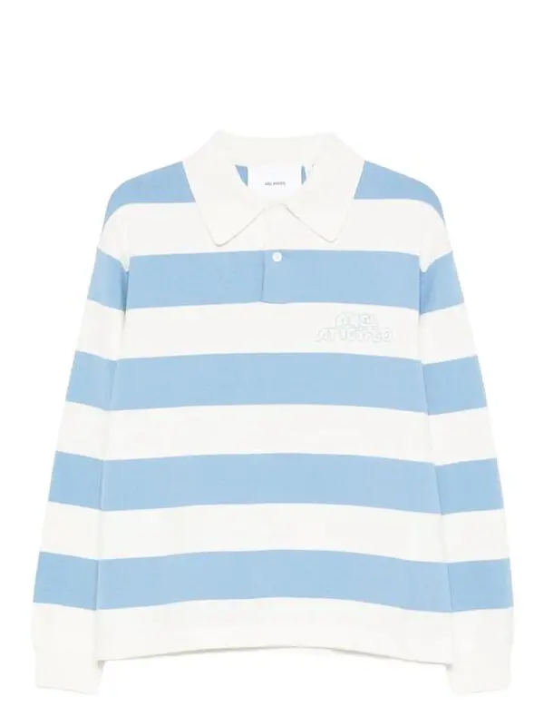 Axel Arigato Striped Logo Knitwear Jumper - Blue