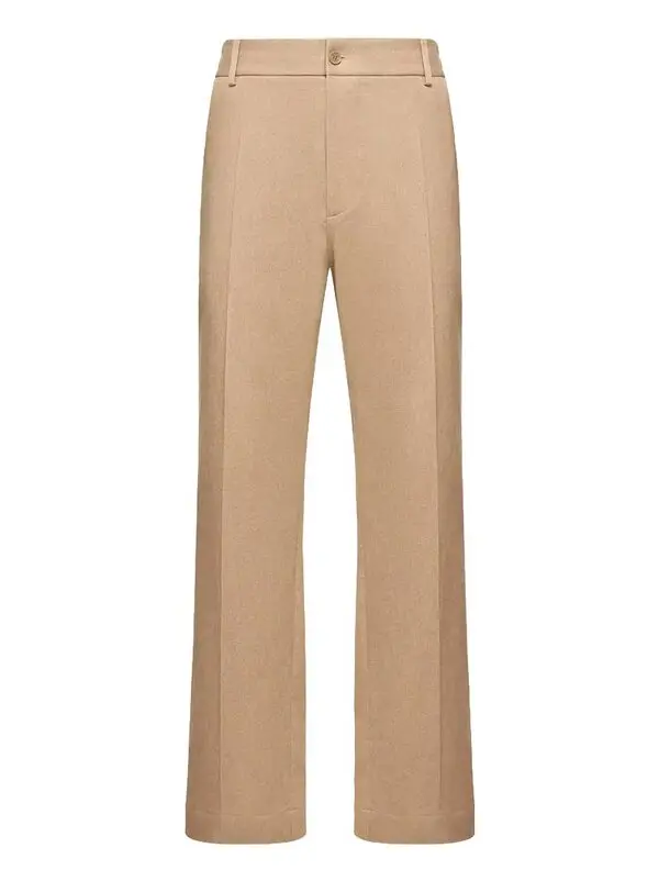 Moncler Sartorial Cotton Trousers - Cream