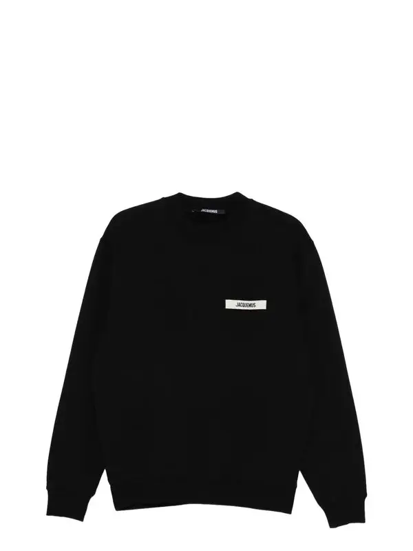 Jacquemus Le Sweatshirt Grosgrain - Black