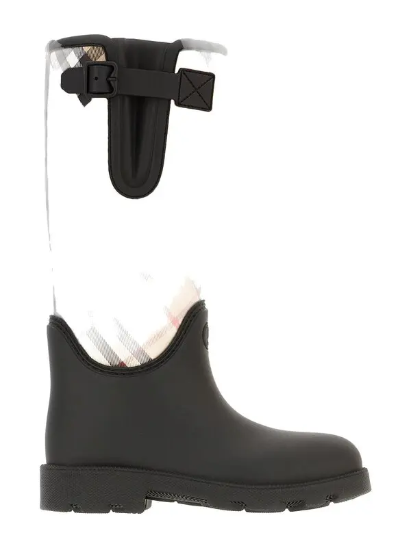 Burberry Checked Boots - Multicolor