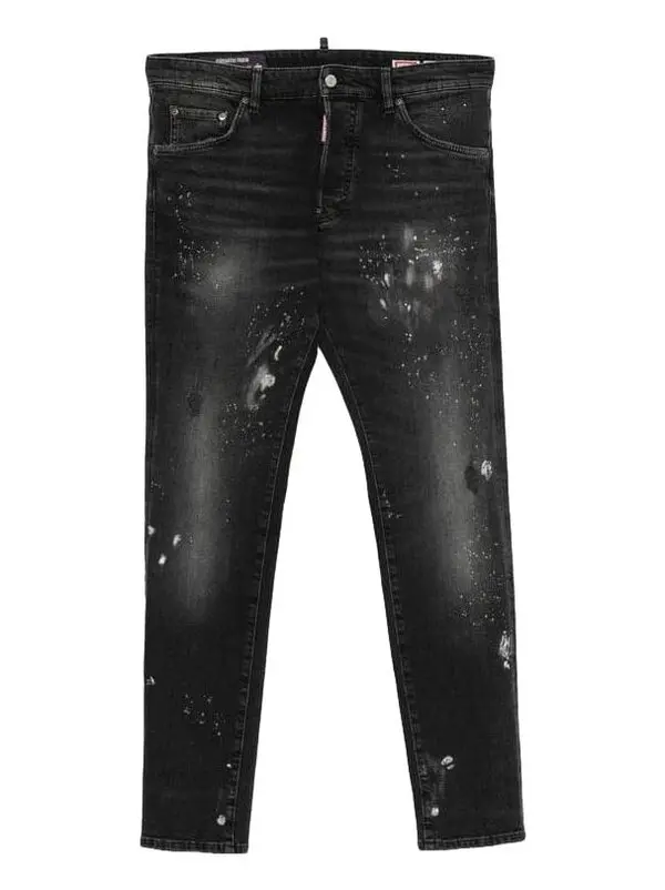 Dsquared2 Regular & Straight-leg Denim Jeans - Black