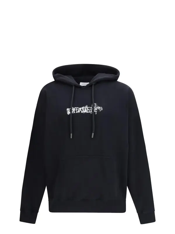 Off-White Heraldic Treshold Arrows Skate Hoodie - Black