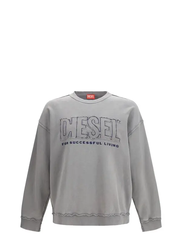 DIESEL® S-boxt-raw-v1 Sweatshirt - Gray