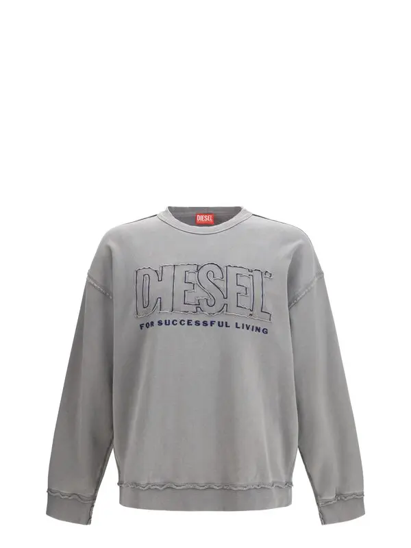 DIESEL® S-boxt-raw-v1 Sweatshirt - Gray
