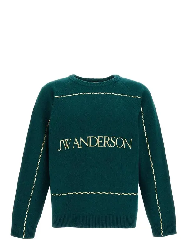 JW Anderson Embroidered Logo Wool Jumper - Multicolor