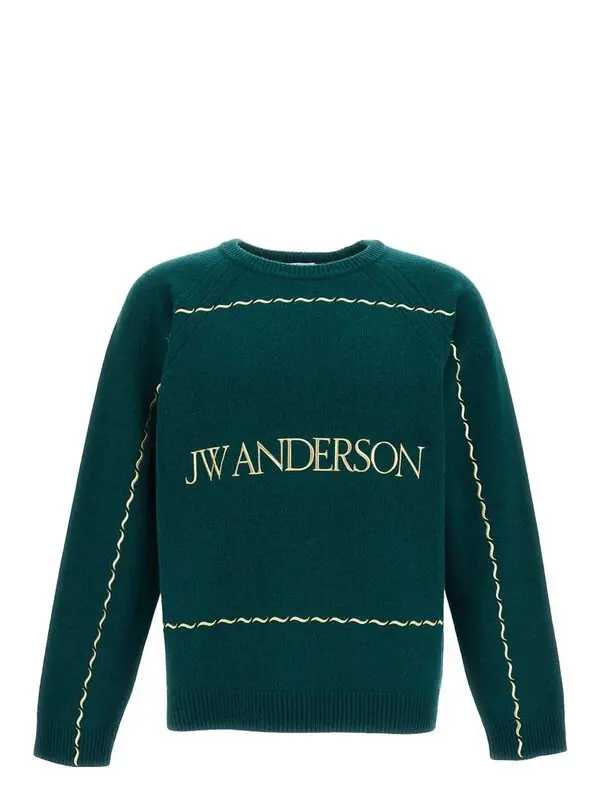 JW Anderson Embroidered Logo Wool Jumper - Multicolor