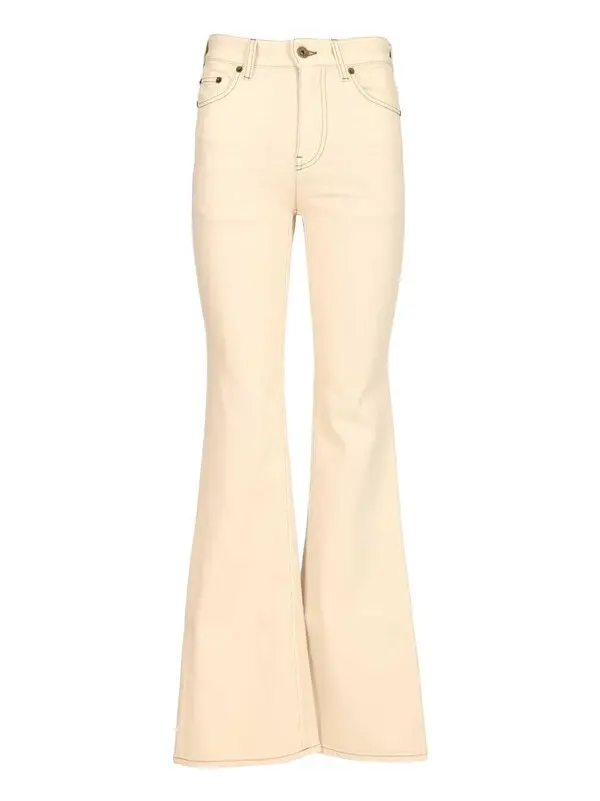 Burberry Flare Jeans - White