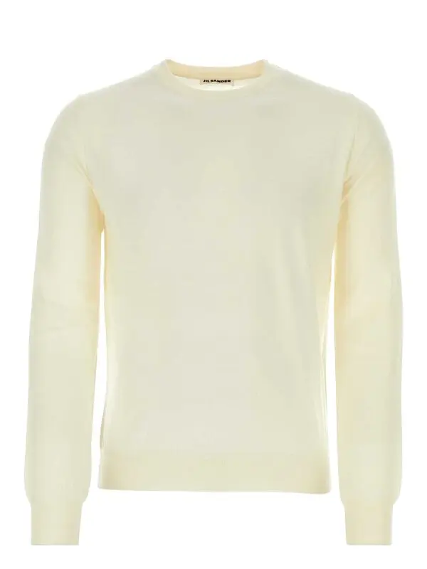 JIL SANDER Virgin Wool Sweater - White