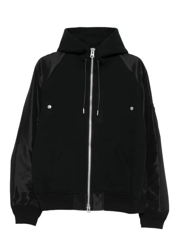 Sacai Paneled Lightweight Bomber Jacket - Black