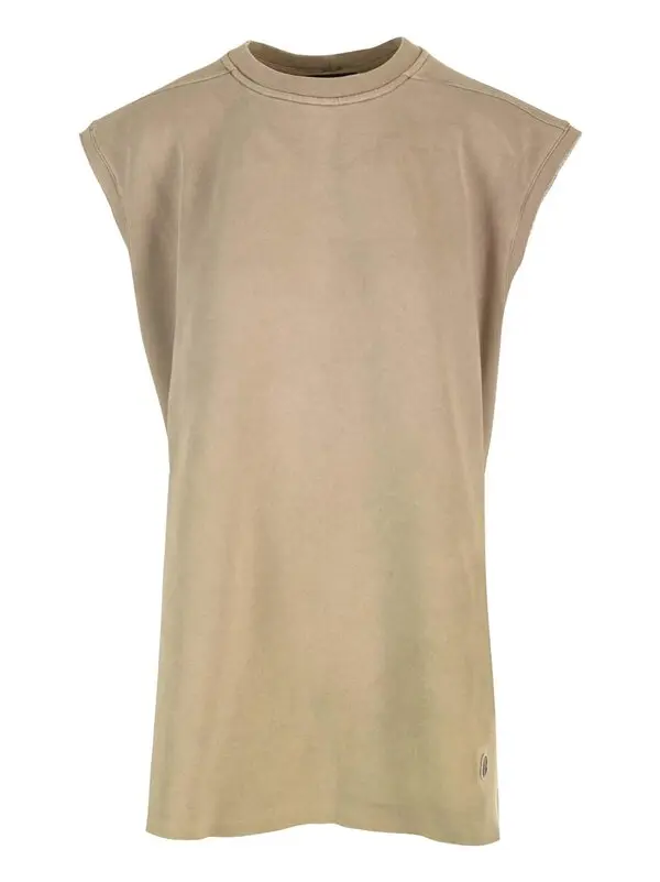 Moncler Sleeveless Cotton Fleece Sweatshirt - Green