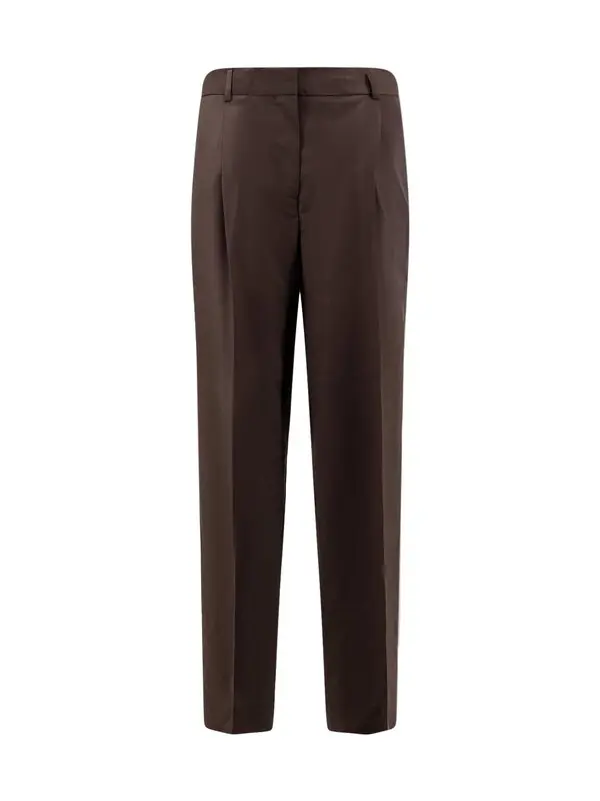 TOTEME Wool Trousers With Pinces - Multicolor