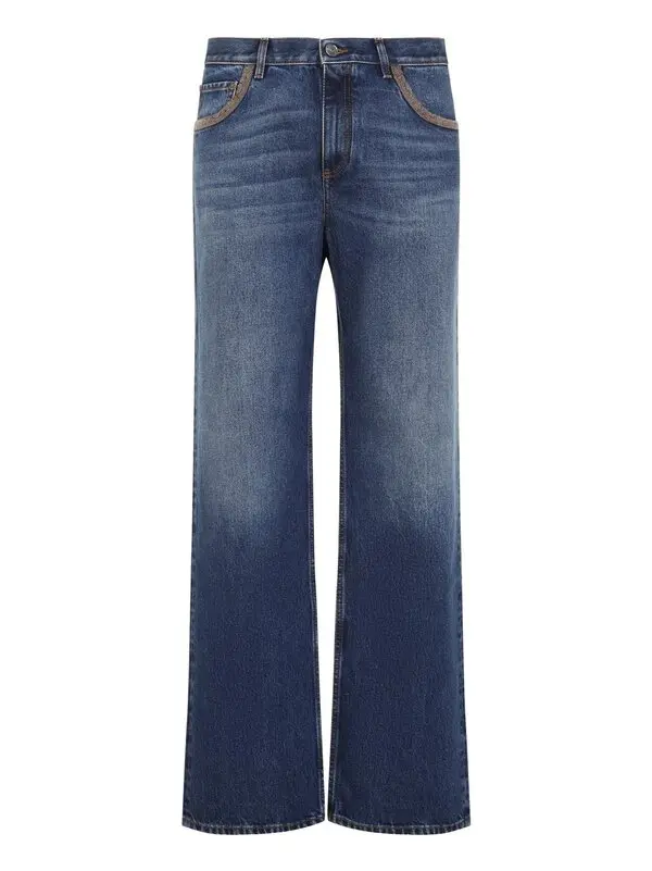 Etro Straight Denim Jeans - Blue