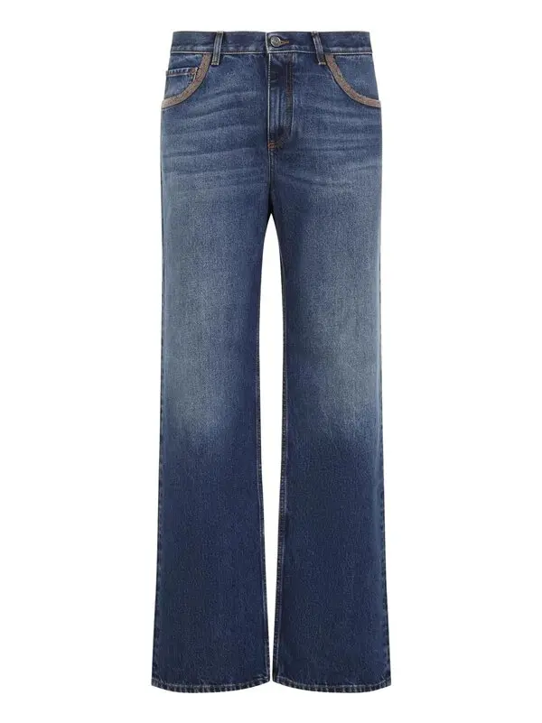 Etro Straight Denim Jeans - Blue