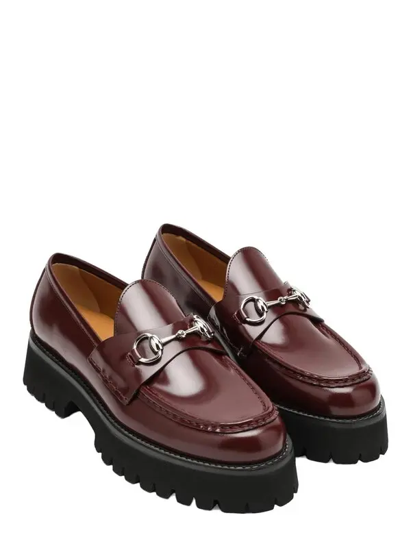 Gucci Bourdeaux Moccasin With Horsebit - Red