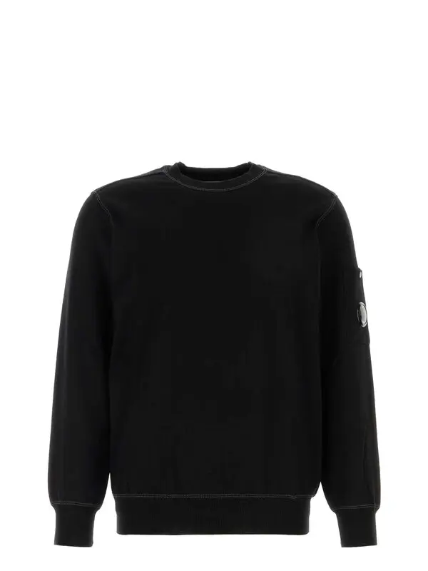C.P. COMPANY Cotton Sweater - Black