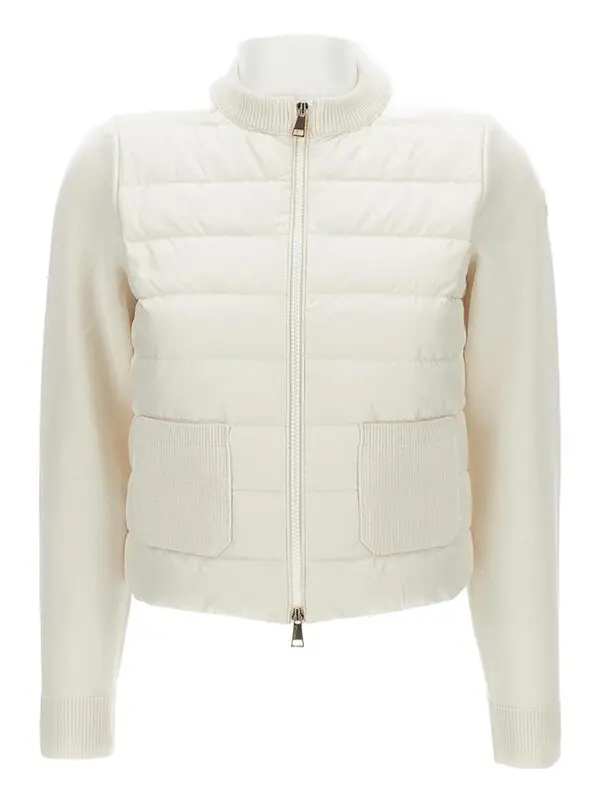 Moncler Wool Zip Up Cardigan - Multicolor