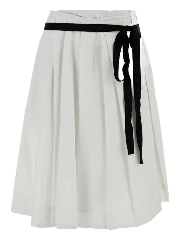Prada Gabardine Skirt - White