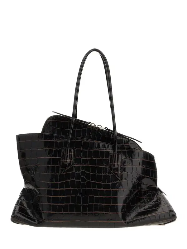 Attico Croc Effect Shopper Bag - Multicolor