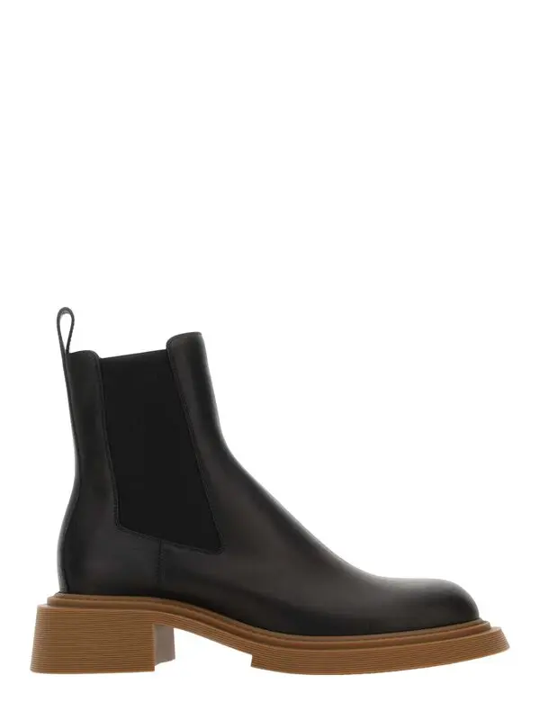 Loewe Leather Chelsea Ankle Boots - Black