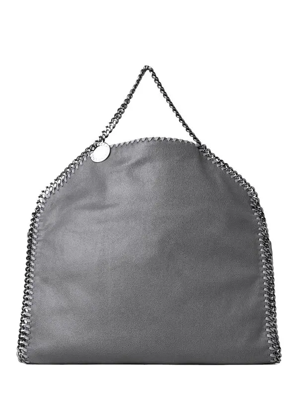 Stella McCartney Falabella Polyester Chain Tote Bag - Gray