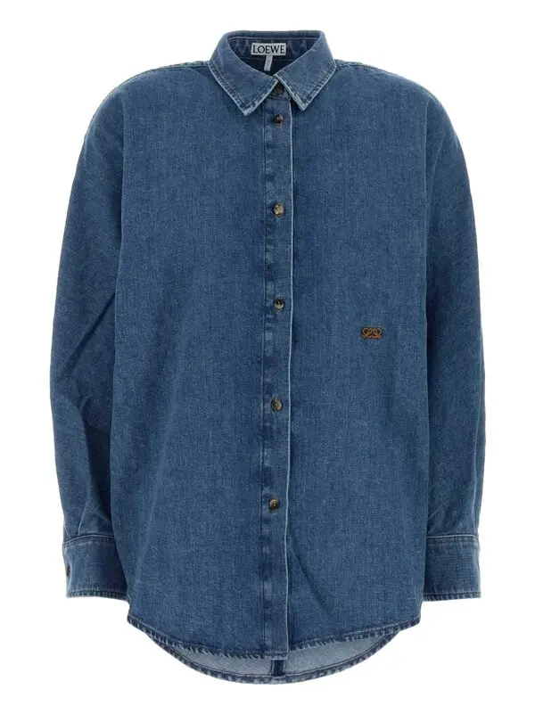 Loewe Cotton Denim Shirt - Blue