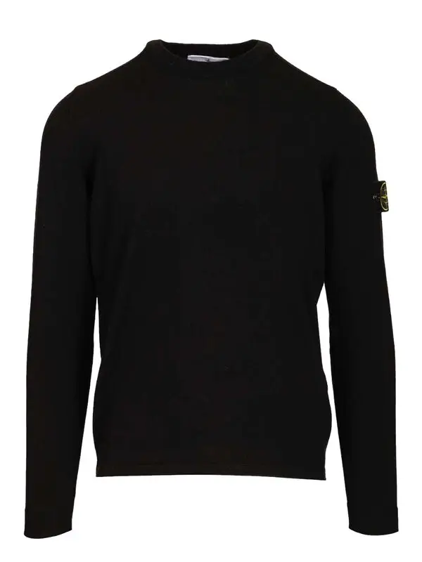 Stone Island Lightweight Organic Cotton Sweater - Black