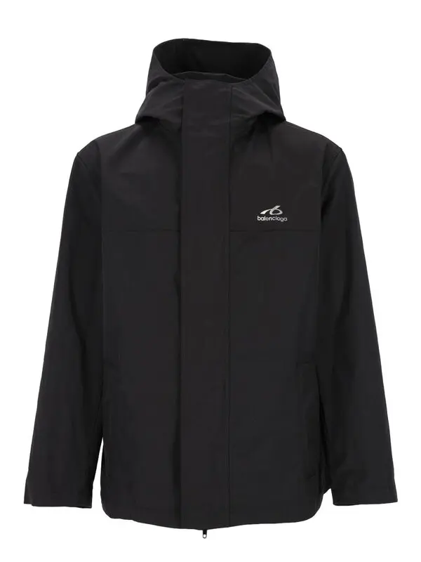 Balenciaga Technical Twill Windbreaker - Black
