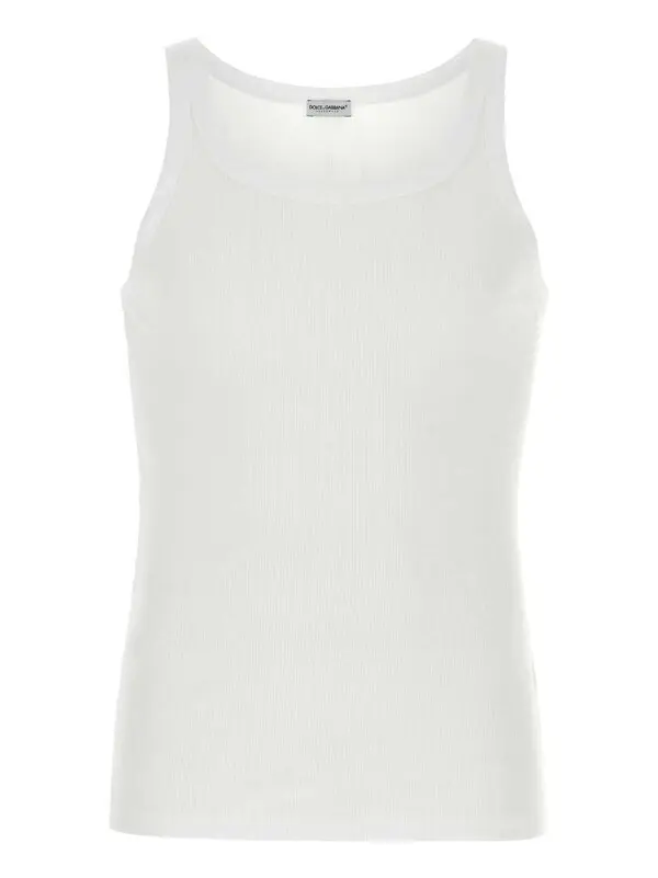 Dolce & Gabbana Cotton Marcello Tank Top - White