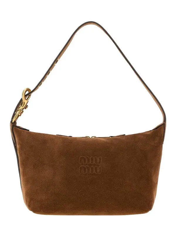 Miu Miu Suede Shoulder Bag - Multicolor