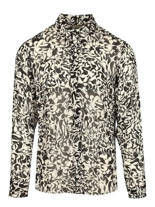 Dries Van Noten Carvies Viscose Shirt - Black