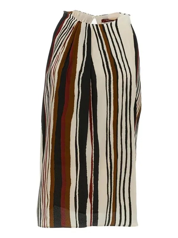 Max Mara Ancora Silk Top - Multicolor
