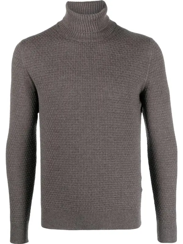 Tagliatore Wool Turtleneck - Gray