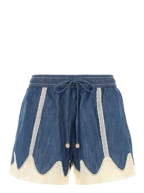 Zimmermann Denim Awaken Shorts - Blue
