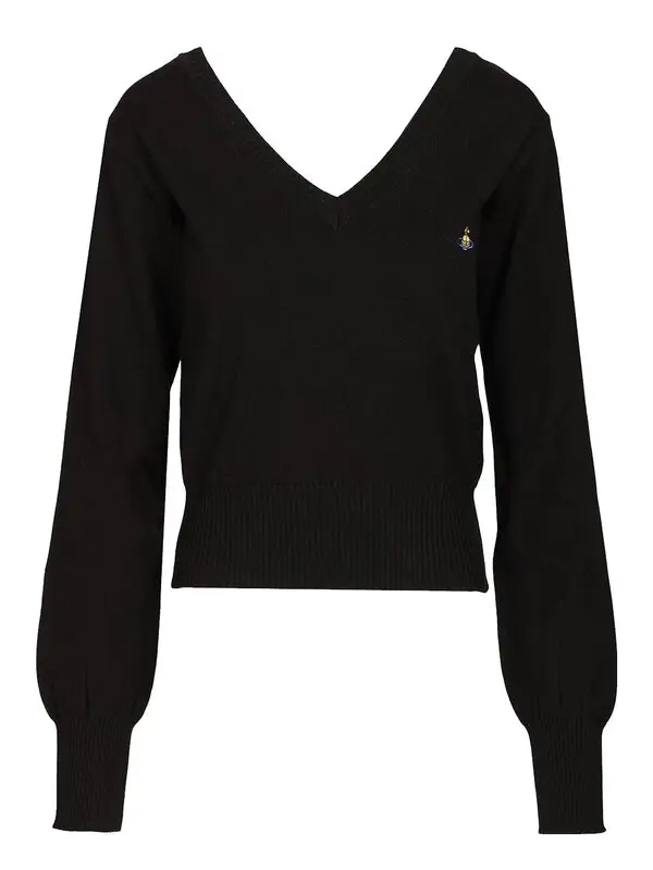 VIVIENNE WESTWOOD Beatrice Cotton And Cashmere Sweater - Black