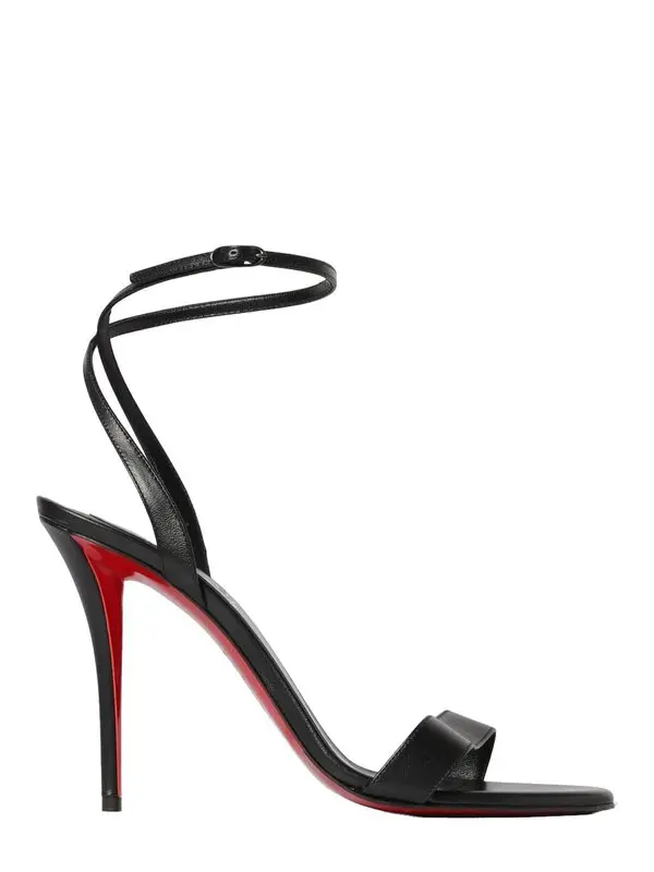 CHRISTIAN LOUBOUTIN Miss Z Nappa Leather Sandal - Black