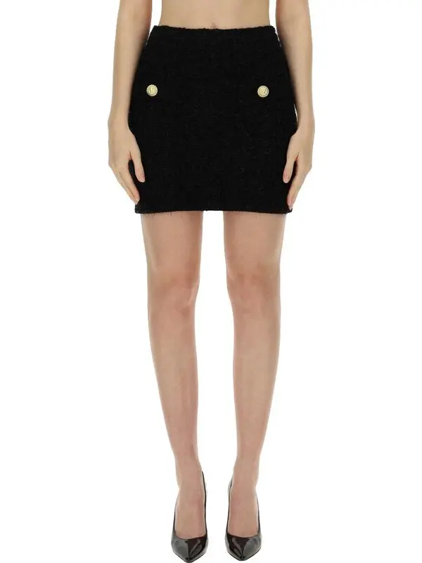 Balmain Mini Skirt - Black