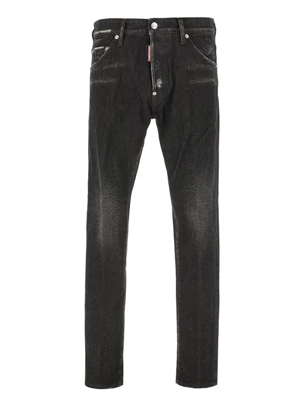 Dsquared2 Distressed Straight Leg Jeans - Multicolor