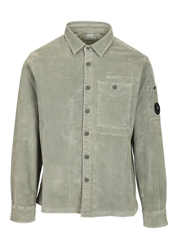 C.P. COMPANY Stretch Overshirt - Gray