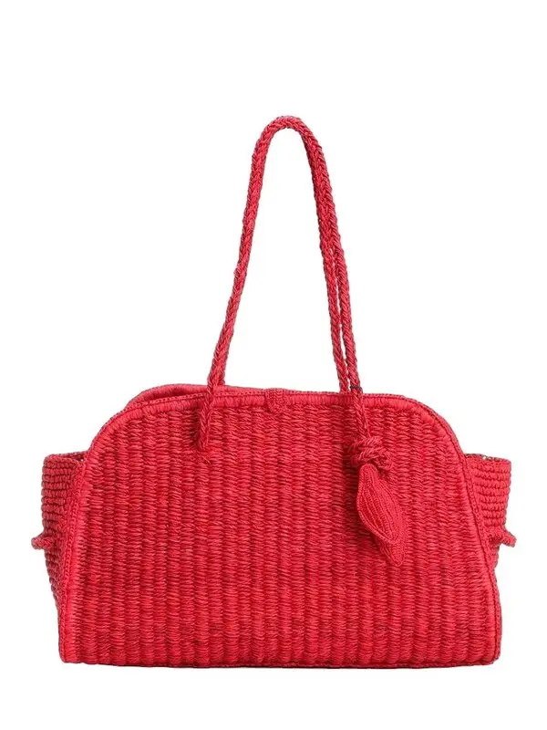 Jacquemus Le Turismo Raphia Shoulder Bag - Red