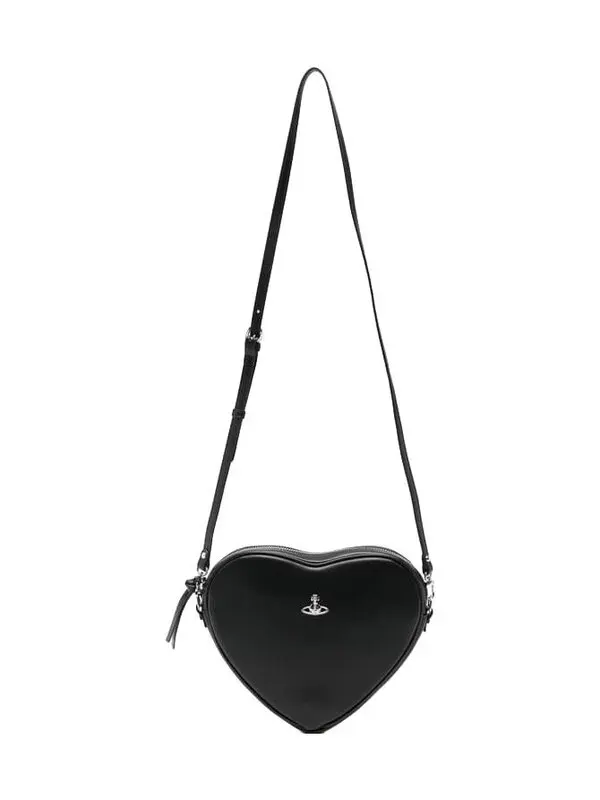 VIVIENNE WESTWOOD Calf Leather Cross Body Bag - Black