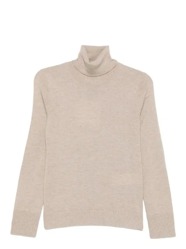 Max Mara Wool Roll Neck Pullover - Cream